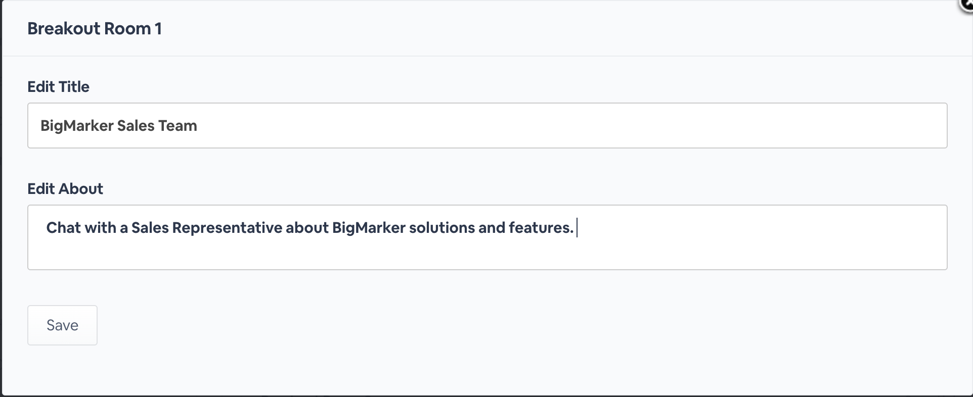 Creating Breakout Rooms